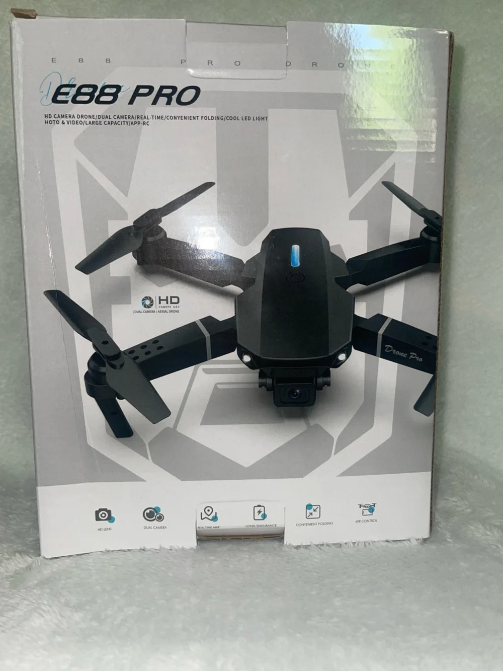 Other | Foldable Drone E88 Pro W Hd Camera Fpv Black | Poshmark